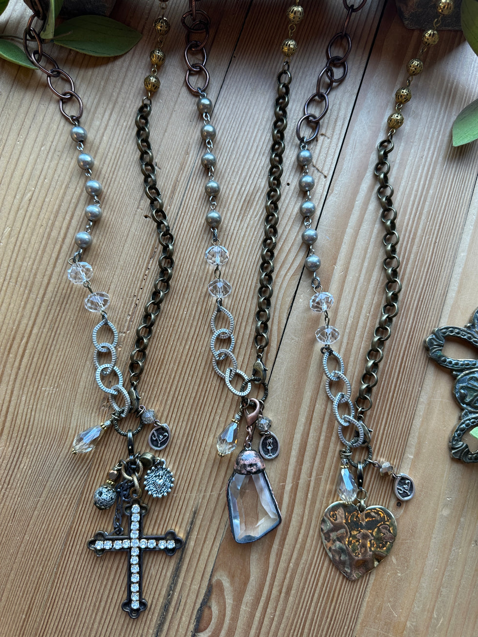 Mixed Metal Interchangeable Necklace – Artistic Works By Lu